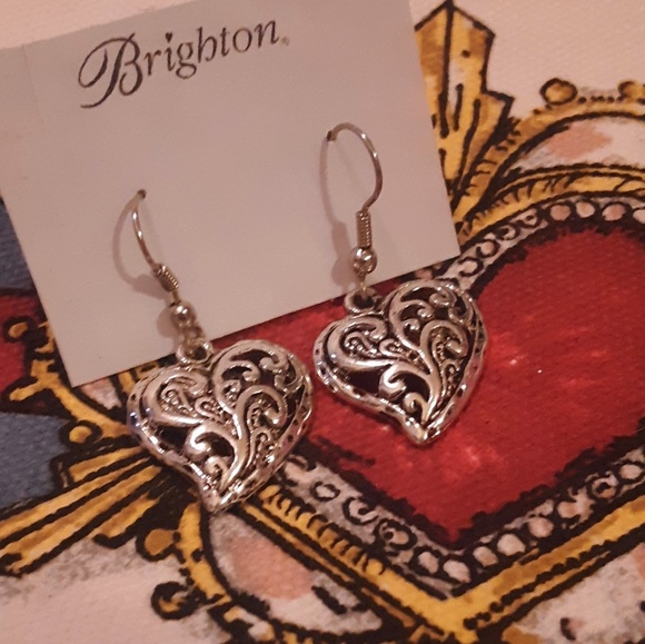 Brighton | Jewelry | New Brighton Heart Earrings | Poshmark